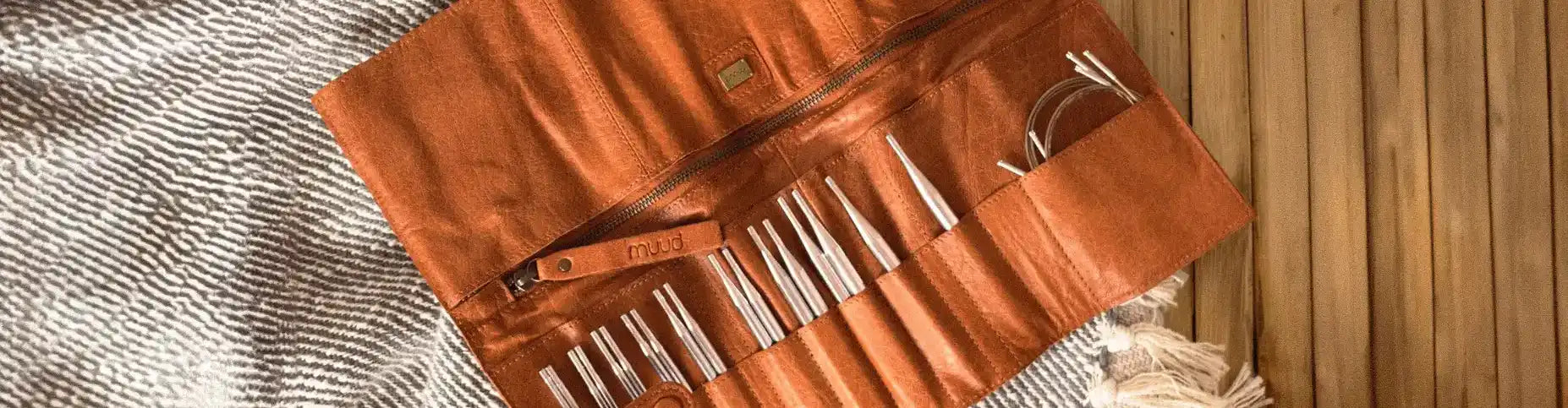 Knit bag | Bundle of knitting needles and case for storage | Muudstore